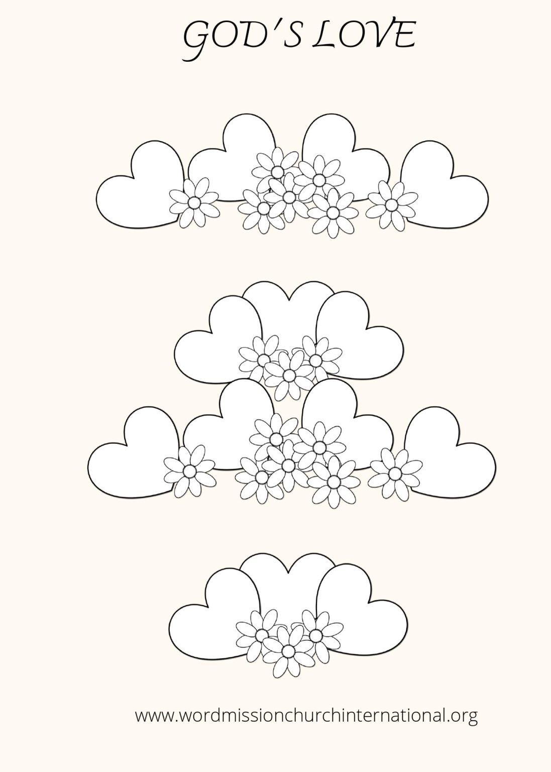 GOD’S LOVE COLORING SHEET – Word Mission Church International